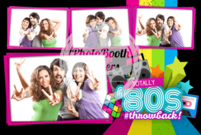 Totally 80s! Postcard Photo Booth Template