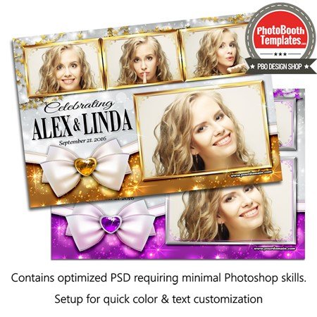 Fancy Formal Postcard Photo Booth Template