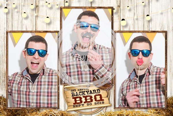 Rawhide Celebration Postcard Photo Booth Template