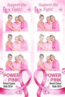 Breast Cancer Awareness Event 3-up Strips Photo Booth Template