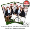Rustic Holiday Celebration Portrait (iPad) Photo Booth Template