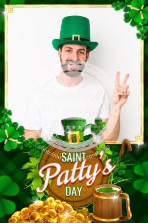 St. Patrick’s Celebration Portrait (iPad) Photo Booth Template