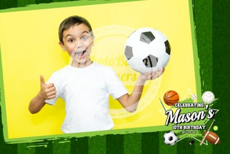 Sports Celebration Photo Booth Template
