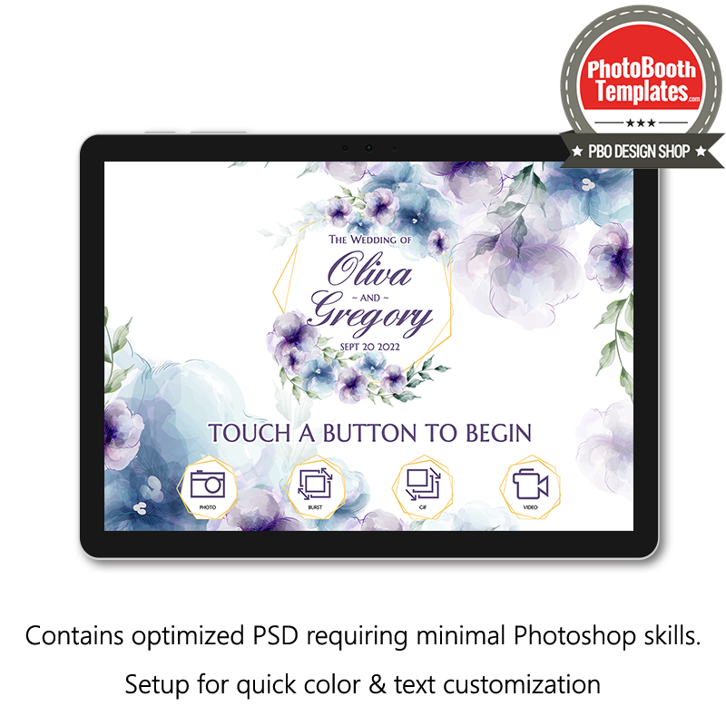 Beautiful Watercolor Botanical Surface Pro Welcome Screens