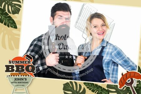 Barbeque Celebration Photo Booth Template