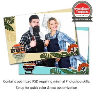 Barbeque Celebration Photo Booth Template