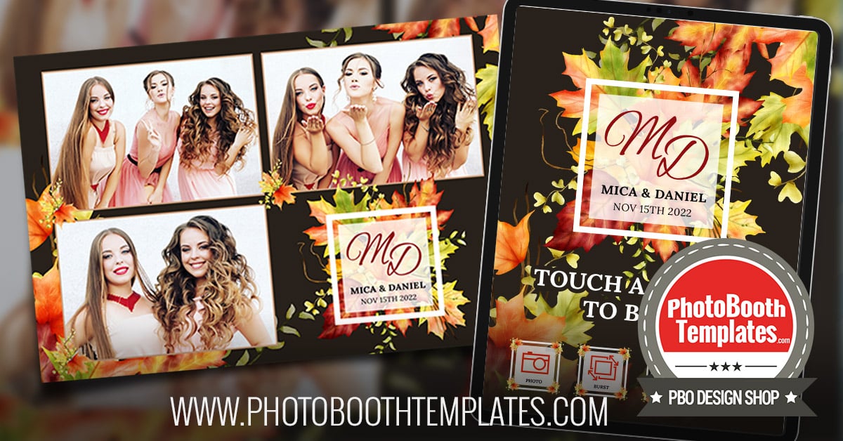Brilliant Autumn Leaves Photo Booth Theme Released | Photo Booth Templates