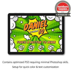 Comic Blast PC Welcome Screens Photo Booth Templates