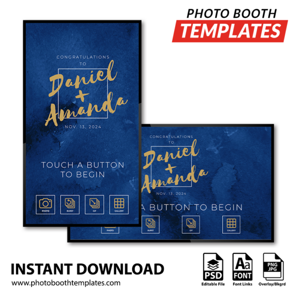 Modern Minimalism PC Welcome Screens Photo Booth Templates