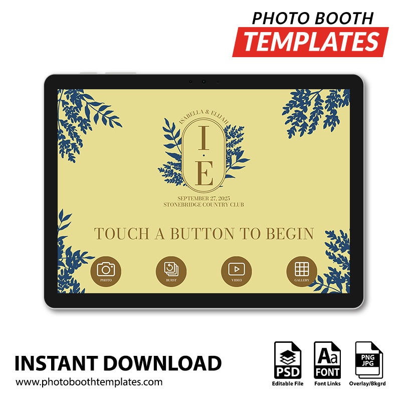 Ever Elegant PC Welcome Screens Photo Booth Templates