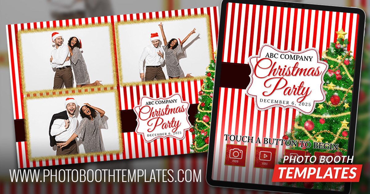 12 New A Snowy Christmas Photo Booth Templates Theme