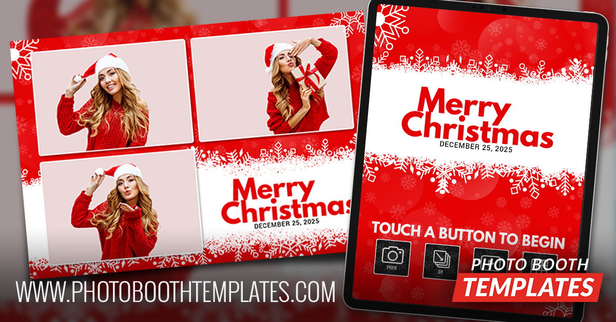 Romantic Tropics Photo Booth Template Theme - 12 Designs