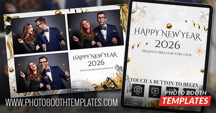 Fire Horse Rising Photo Booth Templates Theme - 12 Designs