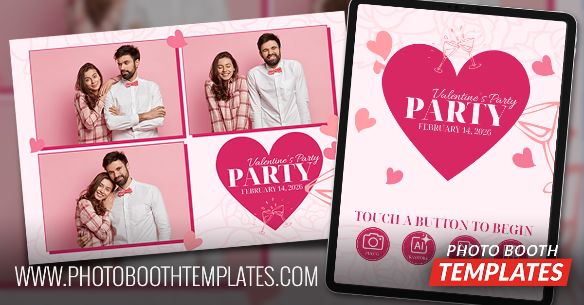 Fire Horse Rising Photo Booth Templates Theme - 12 Designs